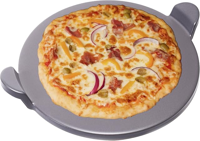 Amazon.com: Old Stone Pizza Kitchen Glazed Round Pizza Stone with ...