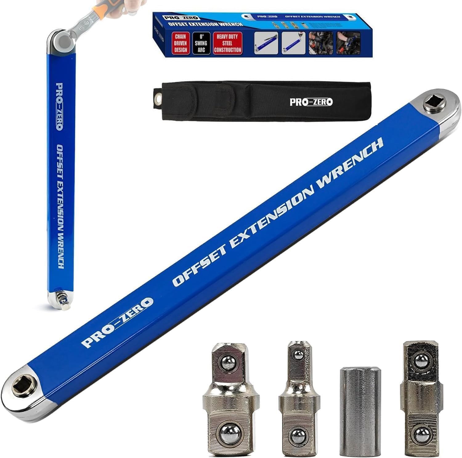 HYKJSHED 2024 New Offset Extension Wrench, Multifunctional Tight Reach ...