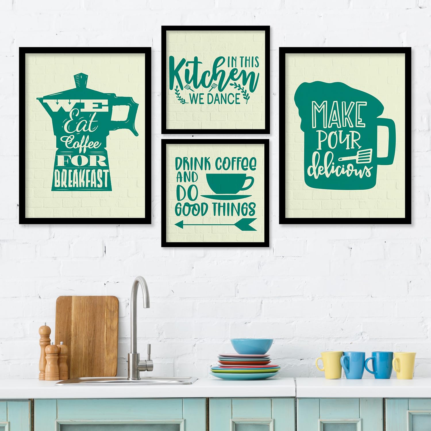ARTELLY Food Quotes Wall Frames Restaurant Posters for Wall - Kitchen ...
