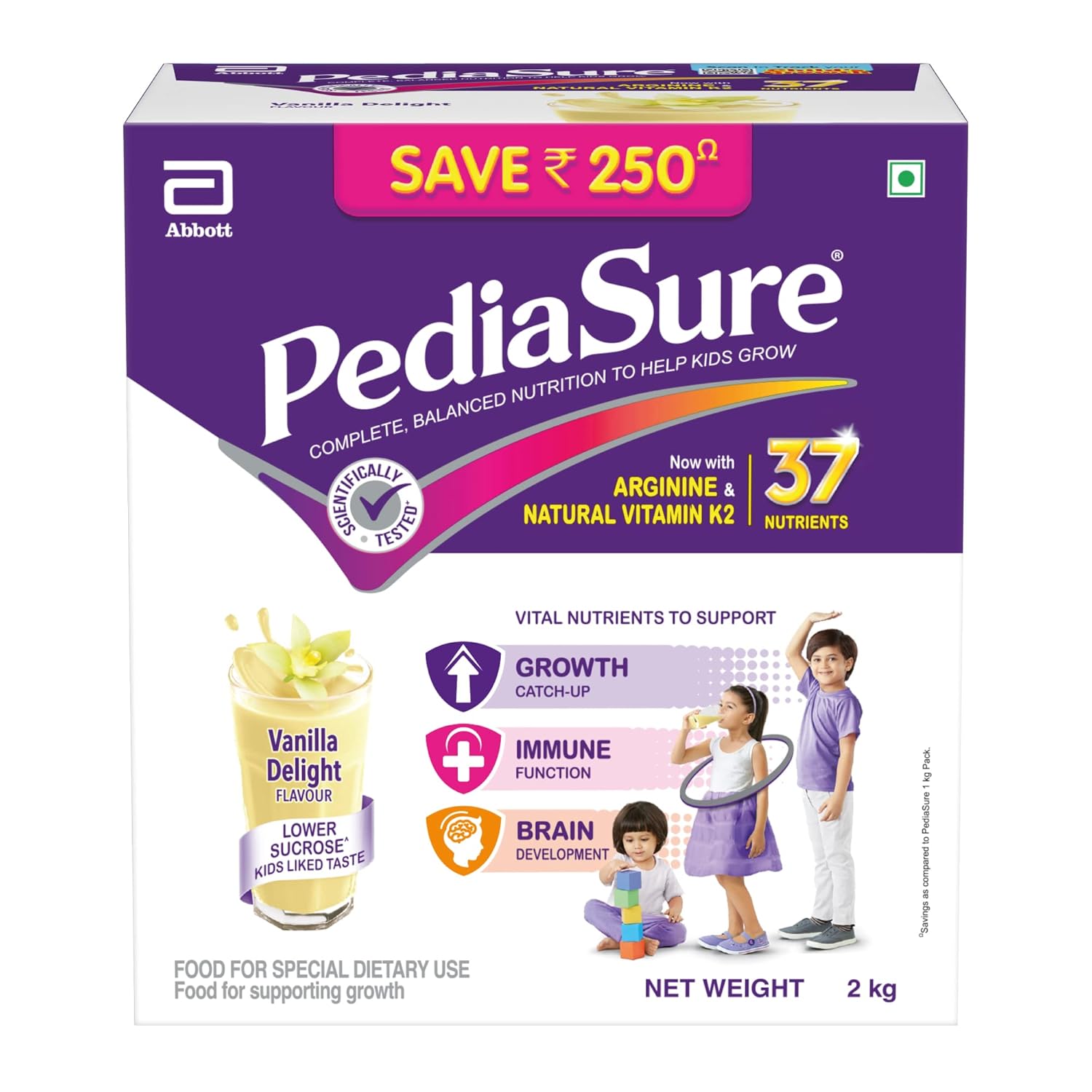 Buy Pediasure Complete Balanced Nutritional Supplement to Help Kids ...