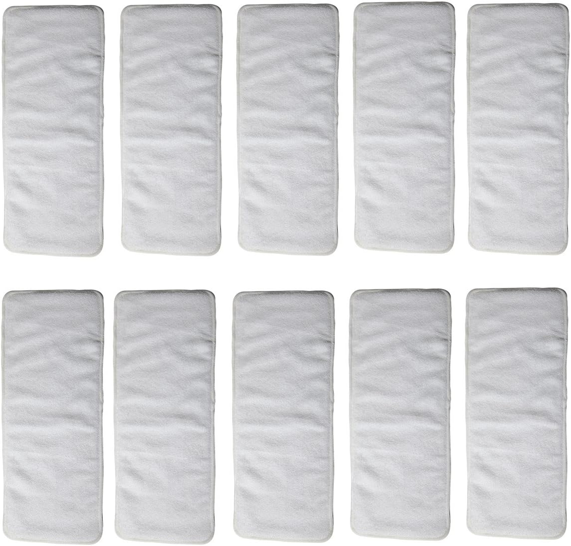 Amazon.com: 6 Pack Rayon Microfiber Inserts Liners for Adults Cloth ...