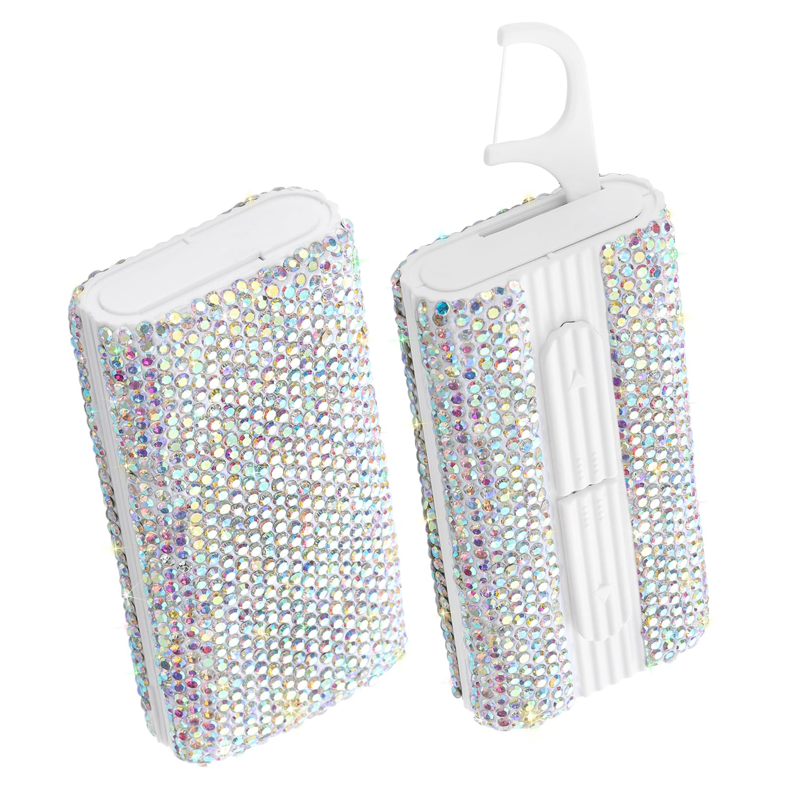 Amazon.com: Soleebee Portable Dental Floss Case Bling Crystal Floss ...