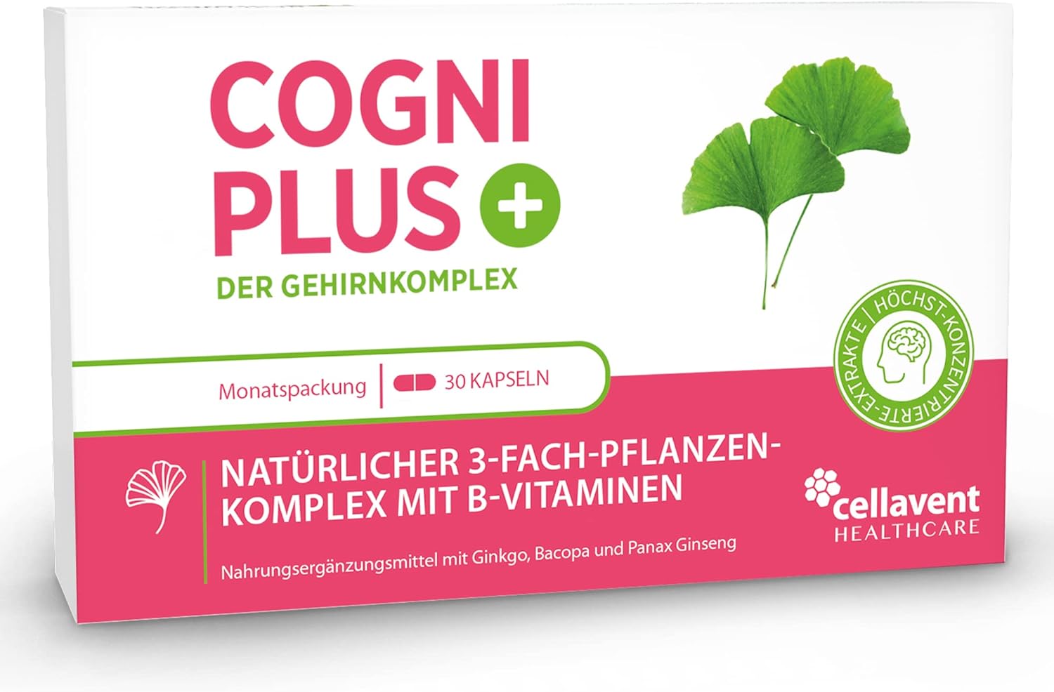 Cogni PLUS – Der Gehirnkomplex aus Ginkgo, Bacopa und Panax Ginseng ...