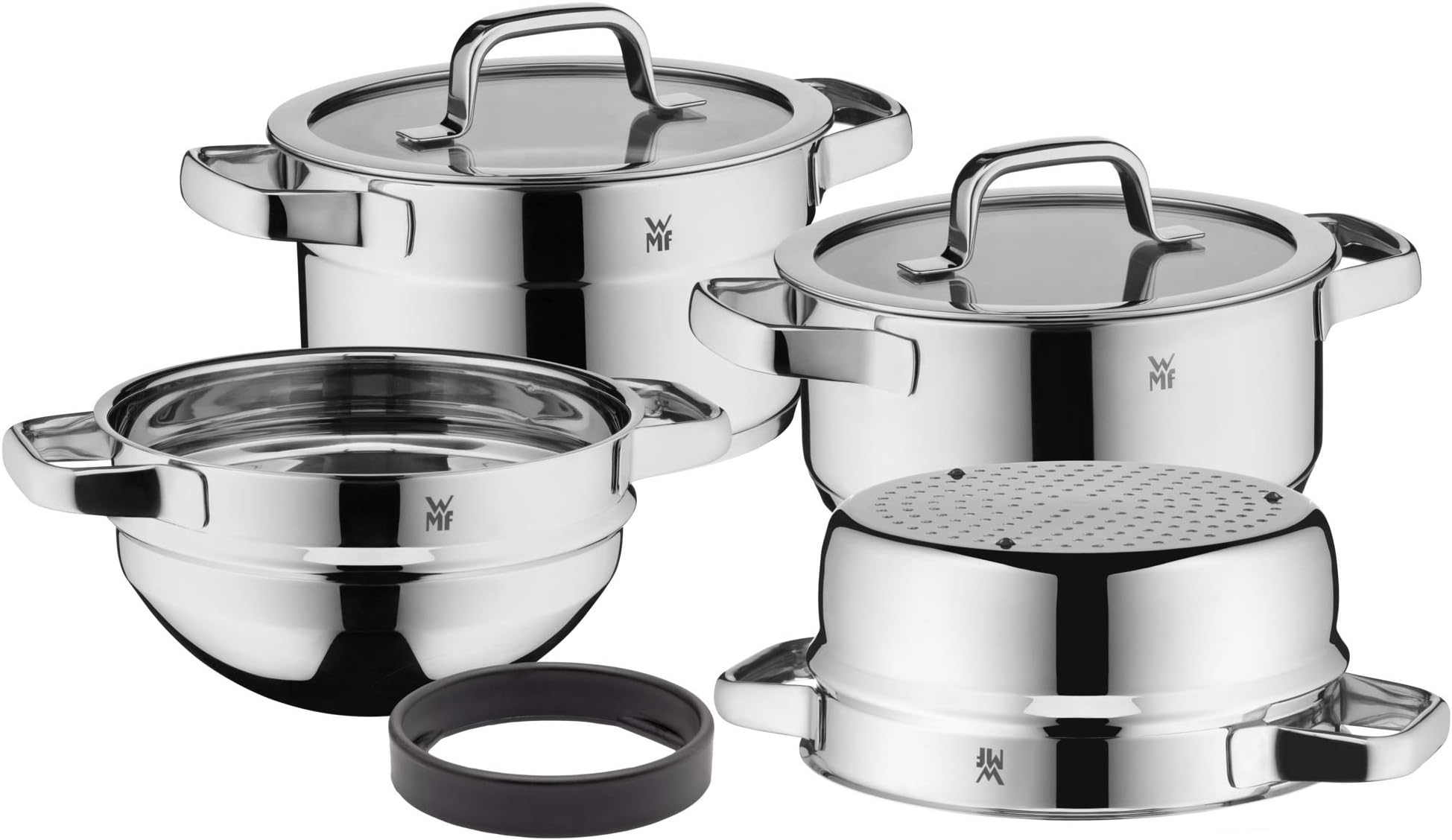 Amazon.de: WMF "Transtherm" Topfset 9 tlg, Edelstahl Töpfe-Set ...