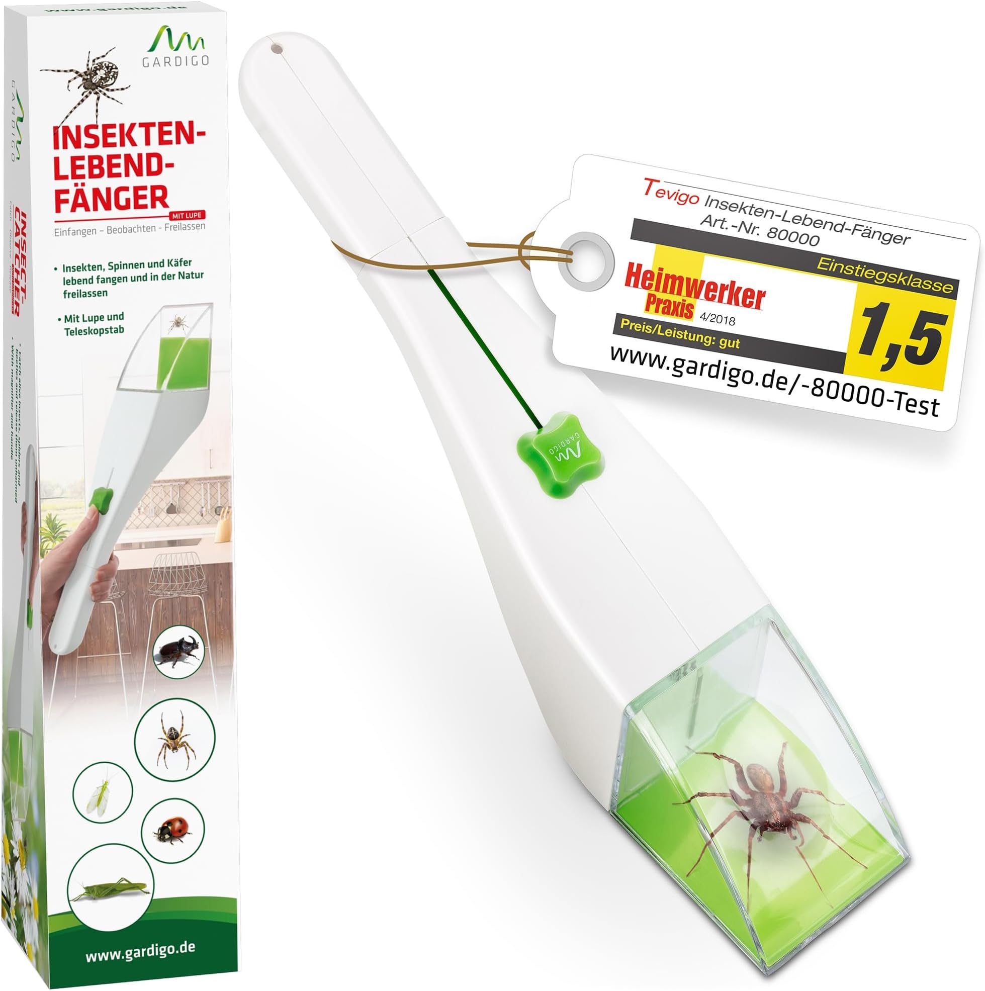 GARDIGO® Attrape-Insectes XXL avec Loupe Intégrée pour Enfants ...