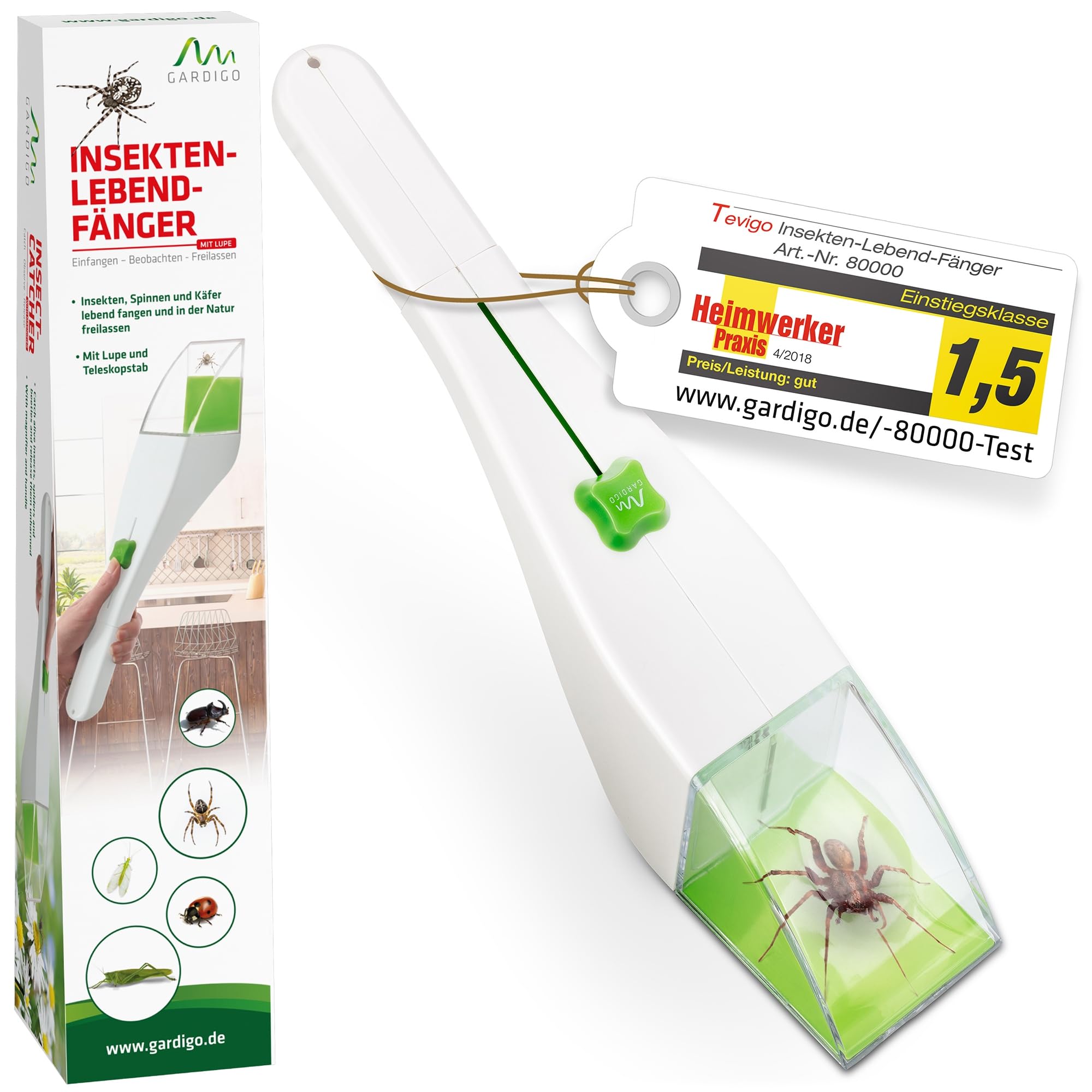 GARDIGO® Attrape-Insectes XXL avec Loupe Intégrée pour Enfants ...