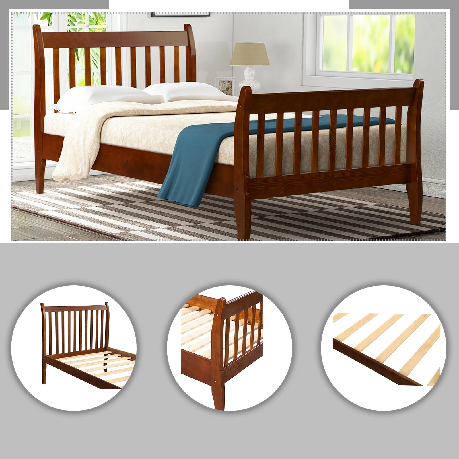 Wood Platform Frame Construction Boyd Sleep Lugano Platform Bed Frame