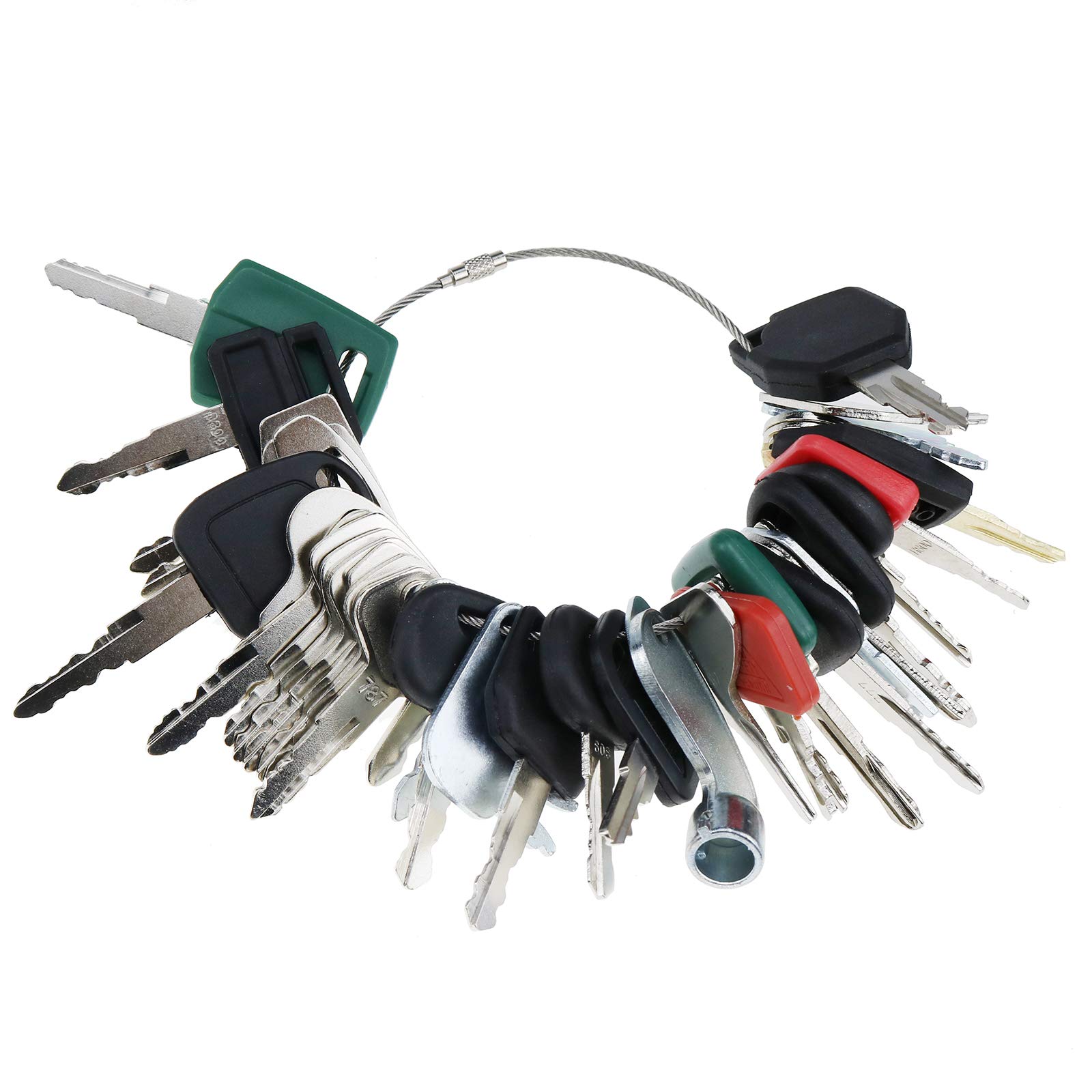 Buy DVPARTS 42 Construction Heavy Equipment Key Blank Set Custom Cut ...