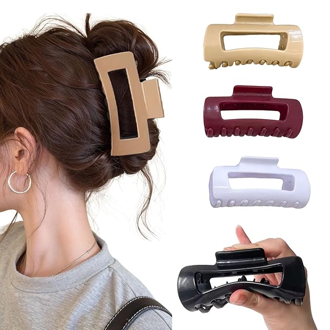 Amazon.com : Cloud Claw Clips, 4PCS Soft & Flexible Claw Clip ...