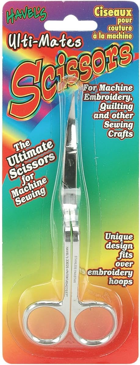Amazon.com: Ultimate Angled Machine Embroidery Scissors 5.25"- : Arts ...