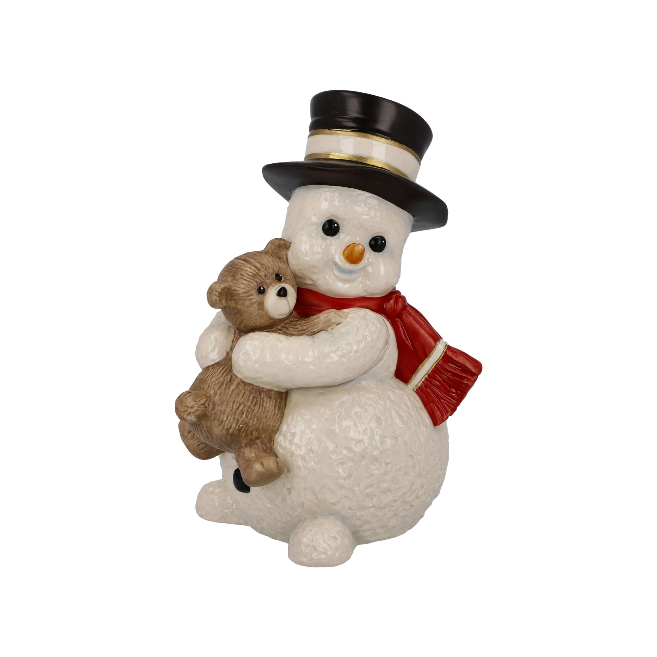 Amazon.com: Goebel Snowman Figurine My Cuddly Friend, Made of Porcelain ...
