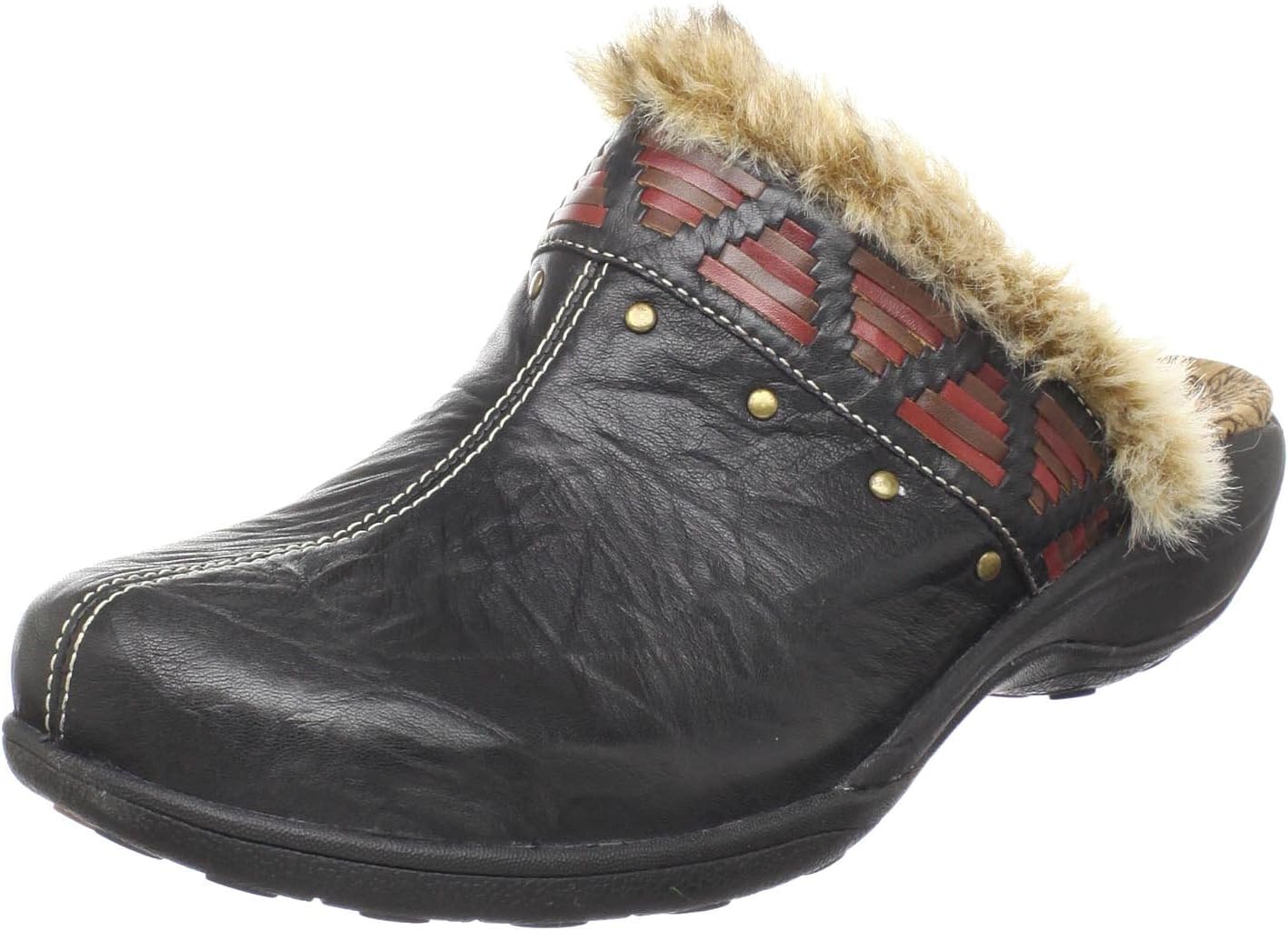 Amazon.com | Taos Women's Furris Mueller Mule,Black,6 M US | Mules & Clogs
