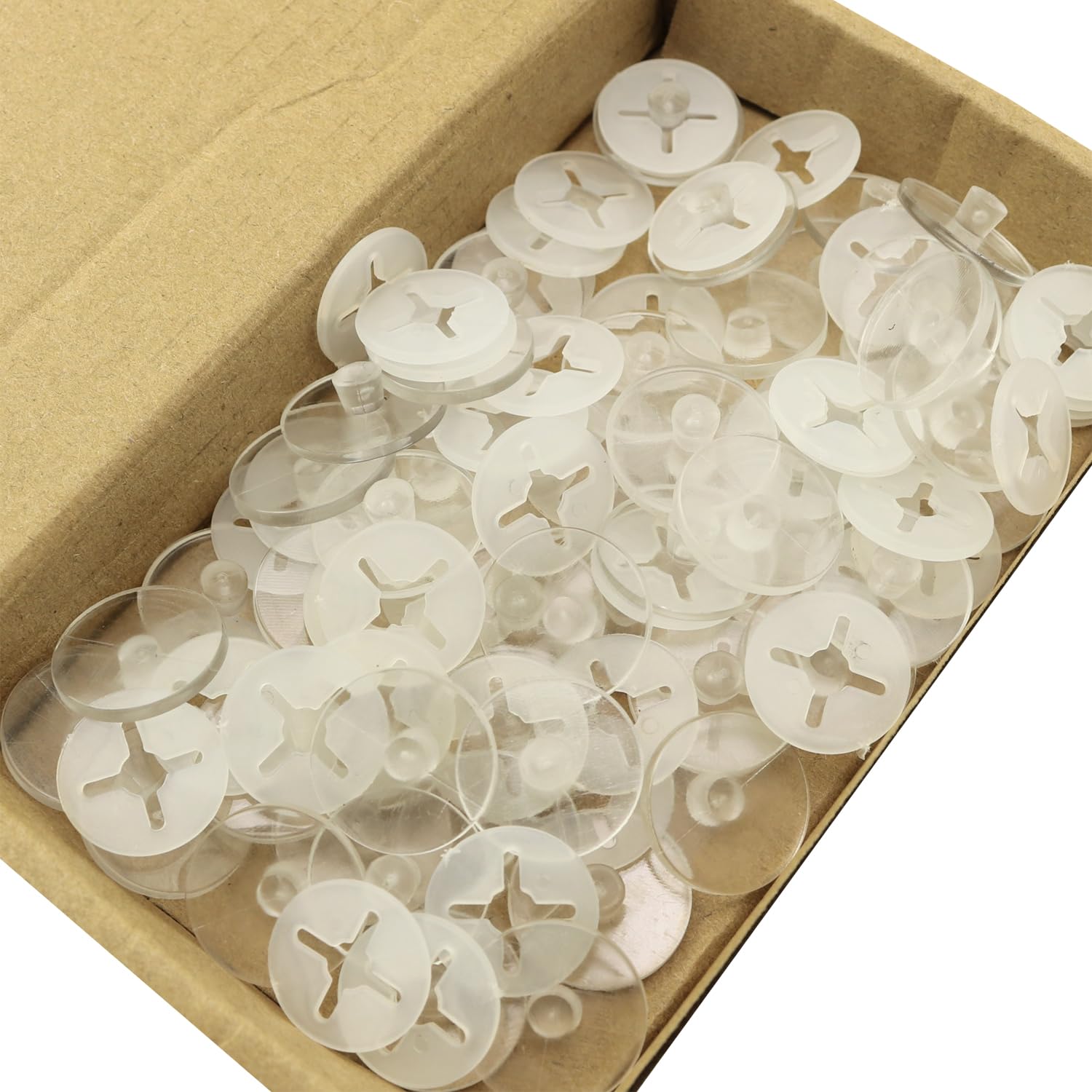 Amazon.com: Pro Bamboo Kitchen 50PCS Clear Running Bib Clips Plastic ...