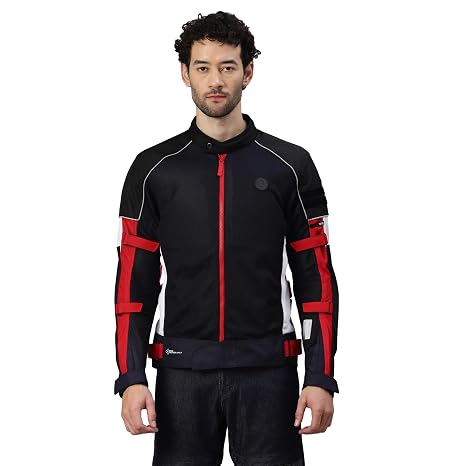 Royal Enfield Men's Polyester Standard Length Riding Jacket With Ce ...
