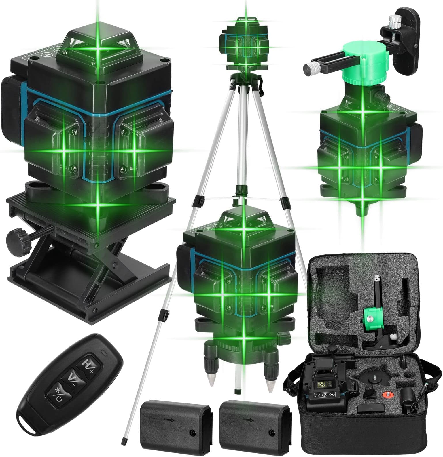Livella laser 360°, Weytoll 4D 16 linee 3° Livella laser Strumento ...
