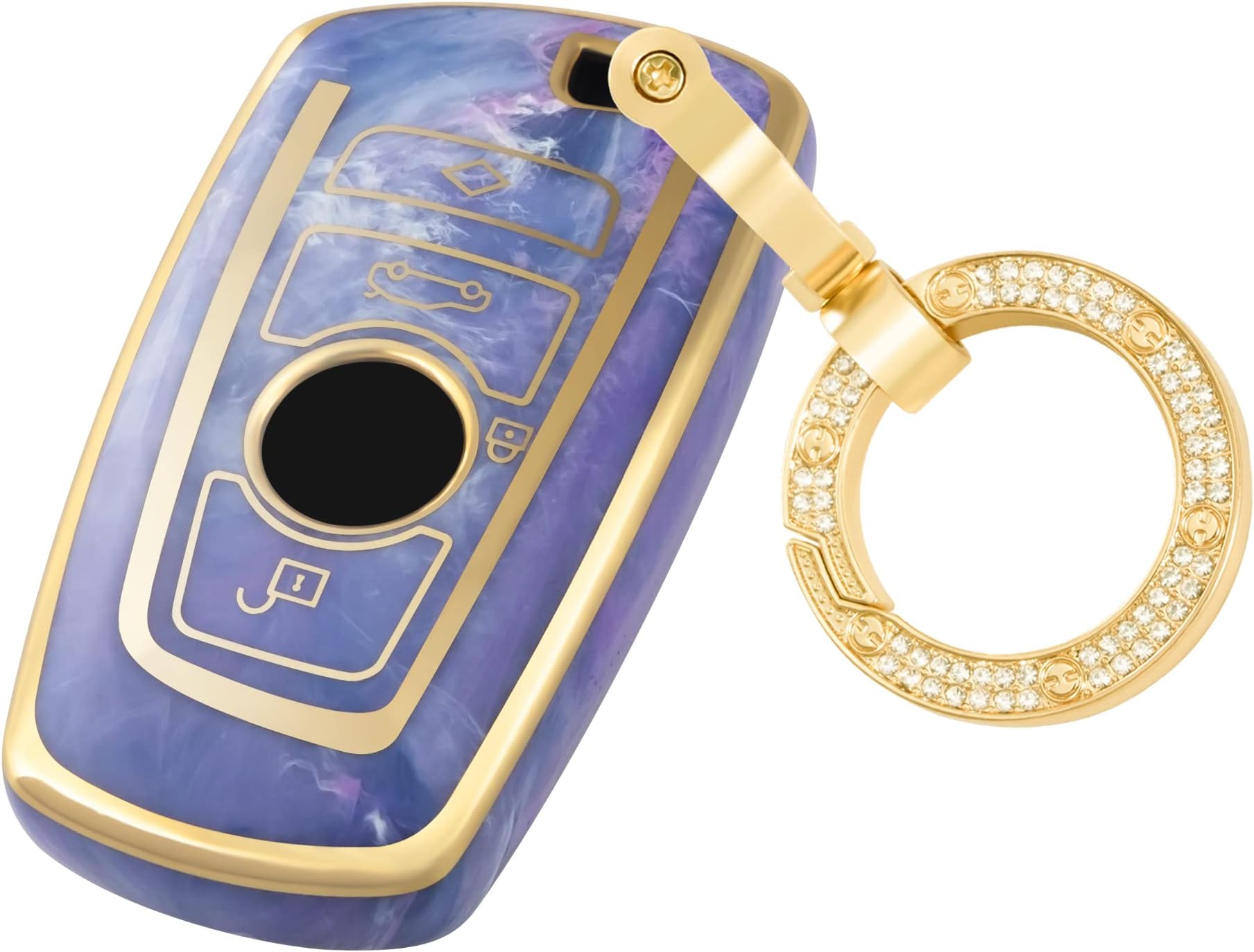 Amazon.com: Tukellen for BMW Key Fob Cover Special Soft TPU Key Case ...