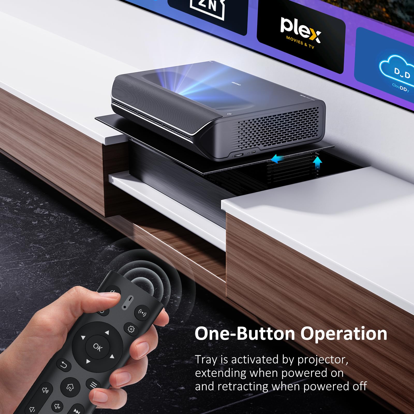 Snapklik.com : NexiGo AS400 Motorized Lifting Slide-Out Tray For Ultra ...