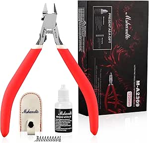 mshandto Model Nippers, 4.8" Ultra Thin Single Blade Gundam Nippers ...