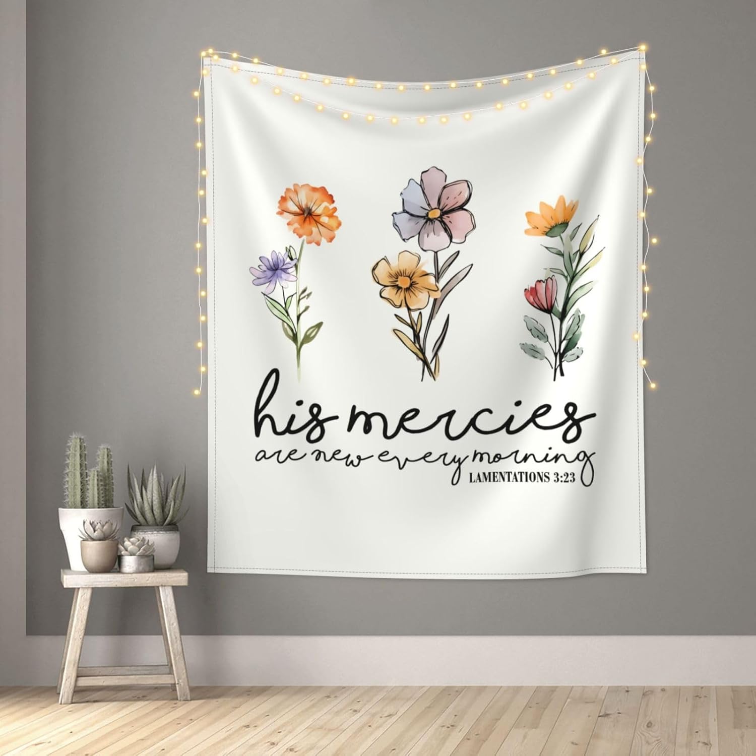 Amazon.com: VIVACITE Christian Wall Tapestry for Bedroom - Serenity ...