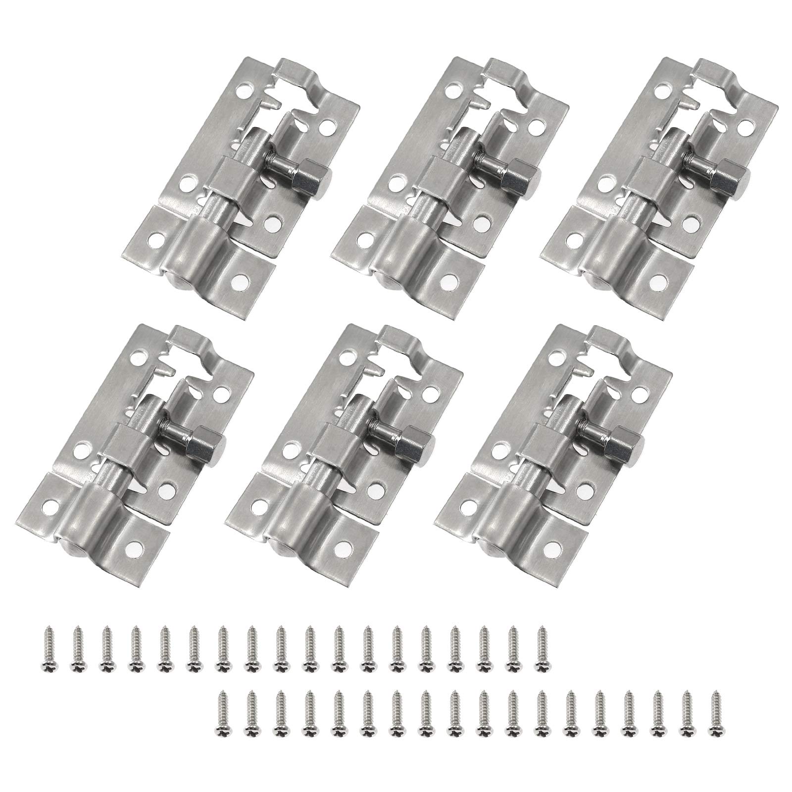 LDEXIN 6Pcs 1.5" Barrel Bolt, Stainless Steel Sliding Lock Barrel Slide ...