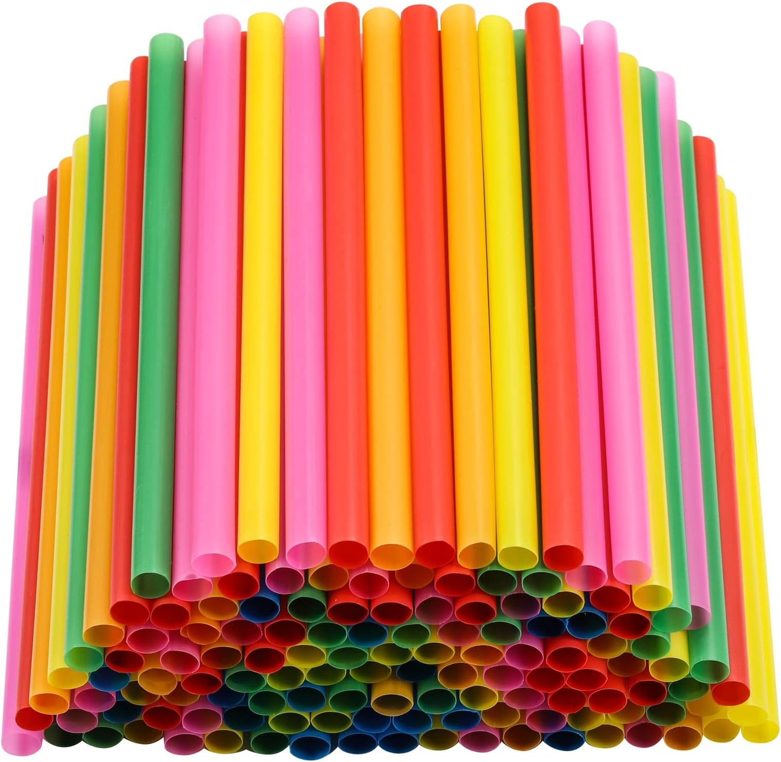 Amazon.com: 100 Pcs Jumbo Smoothie Straws,Colorful Disposable Wide ...