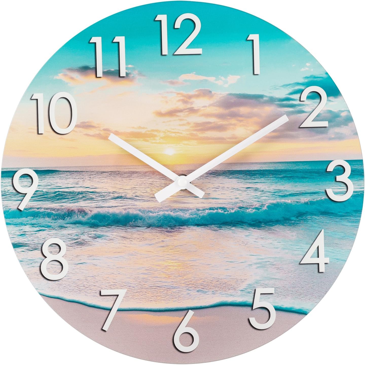 Amazon.com: Outdoor Clock Waterproof, Beach Coastal Nautical Indoor ...