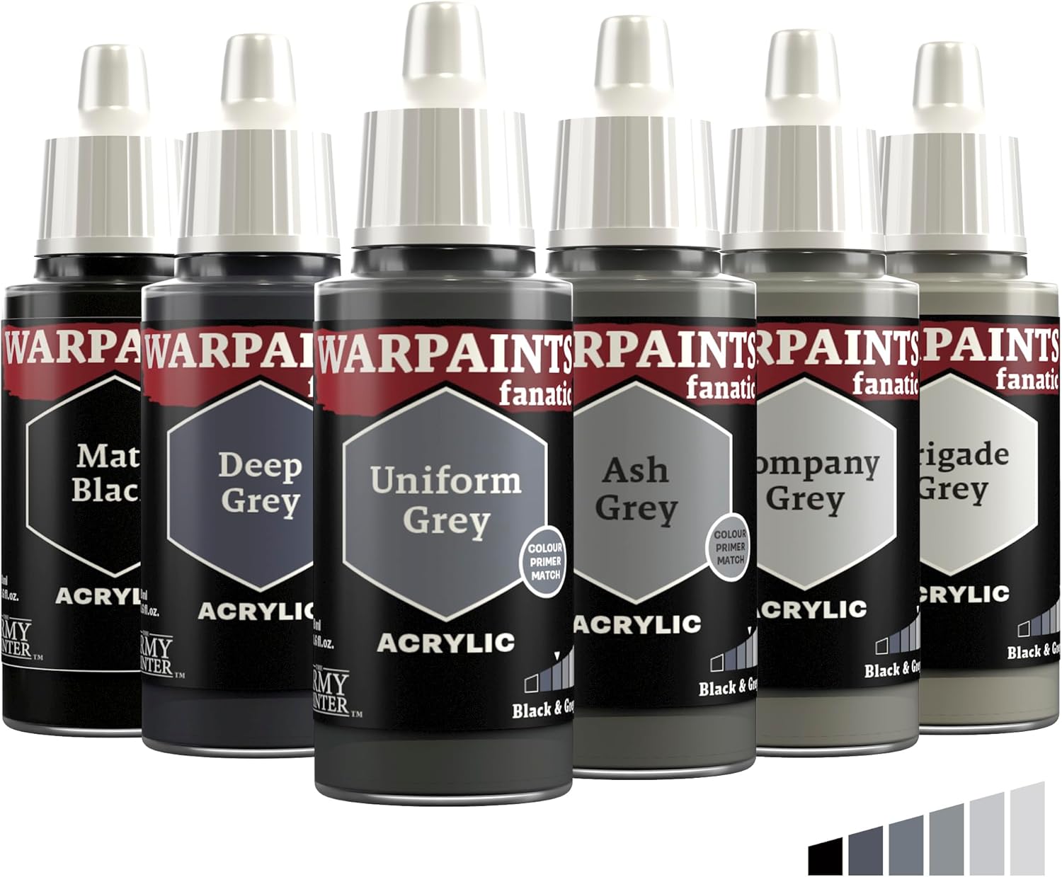 Amazon.com: The Army Painter, Warpaints Fanatic Flexible Triad: Black ...