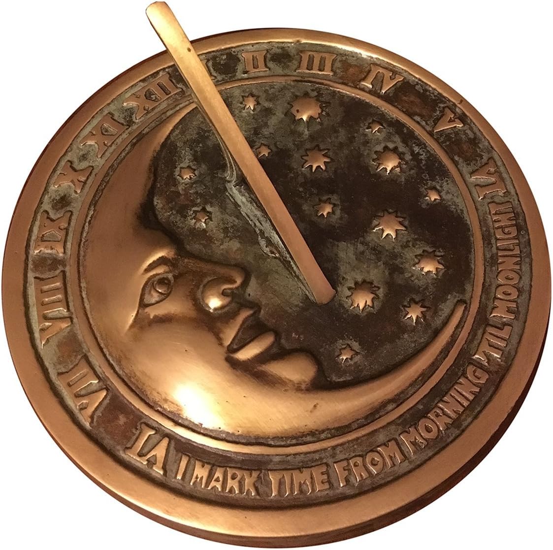 Amazon.com : Rome RM2345 Brass Father Time Sundial with Verdigris ...