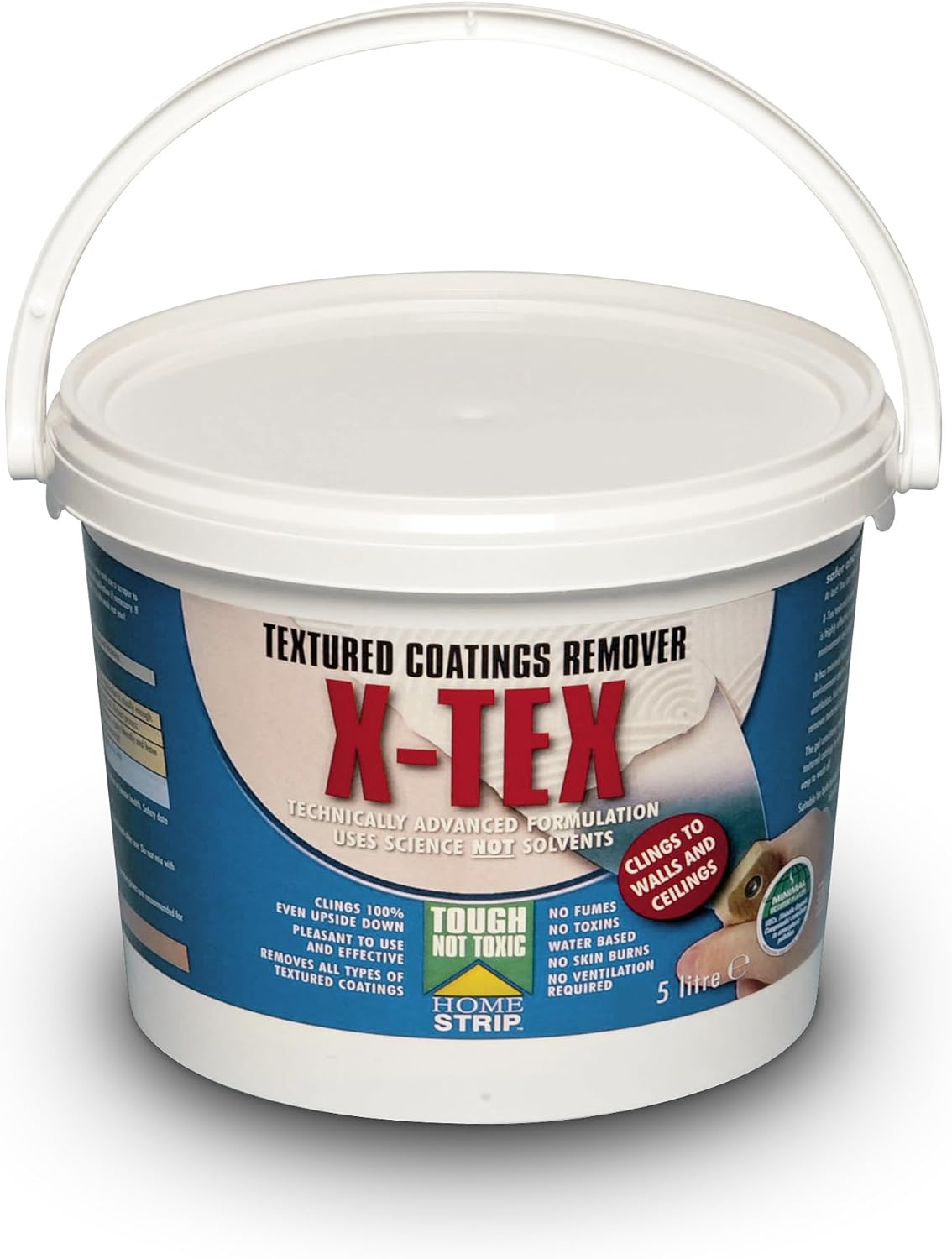X-TEX Textured Coatings Remover 5L : Amazon.co.uk: DIY & Tools