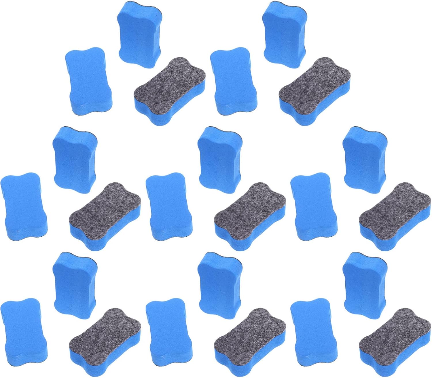 ibasenice 24Pcs Mini Dry Erase Erasers Whiteboard Erasers Chalkboard ...