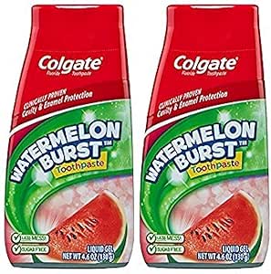Amazon.com: Colgate Kids Watermelon Burst Toothpaste, 4.6 Ounce (Pack ...