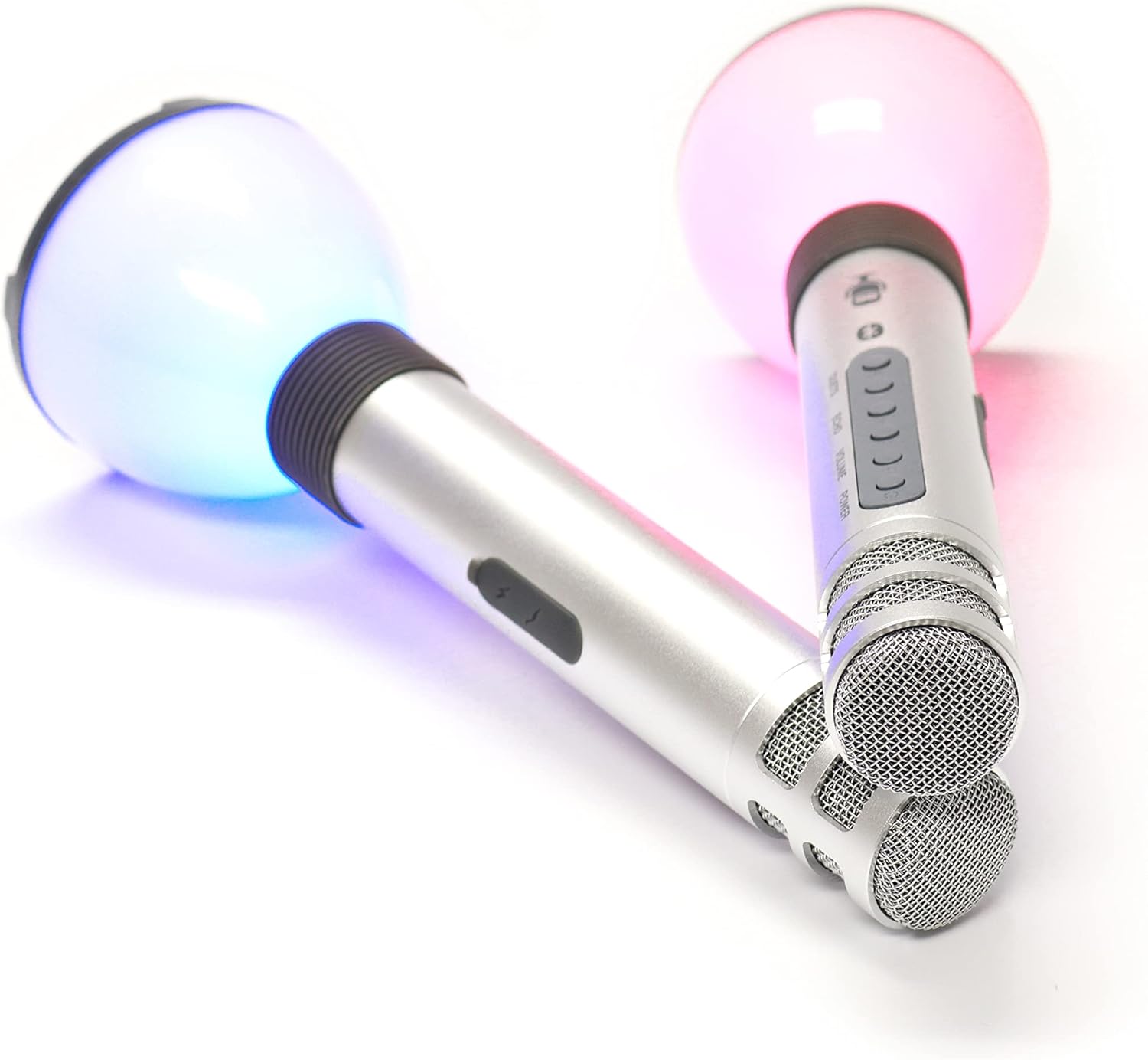 Singing Machine SMM478 Duet Karaoke Microphones with Portable Bluetooth ...