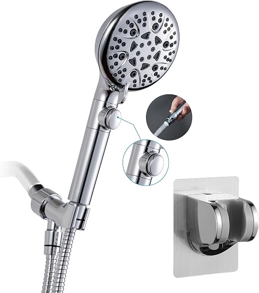 Umyder Handheld Shower Head with ON/OFF Switch,Detachable 8 Mode High ...