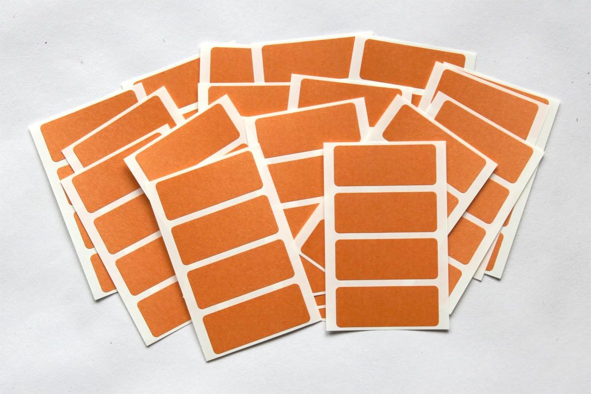 80 Red Stickers - Sticky Coloured Self Adhesive Labels for Colour ...