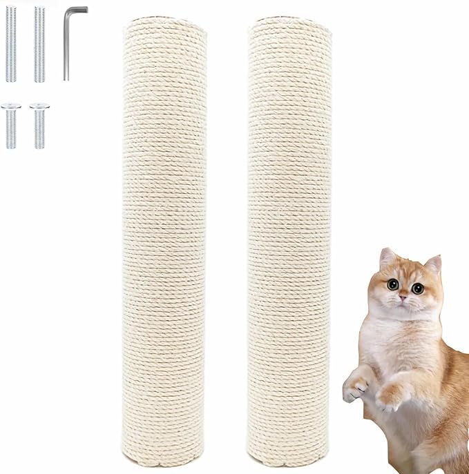 Amazon.com : 2 PCS M8 Cat Scratching Post Replacement,15.7Inch Sisal ...