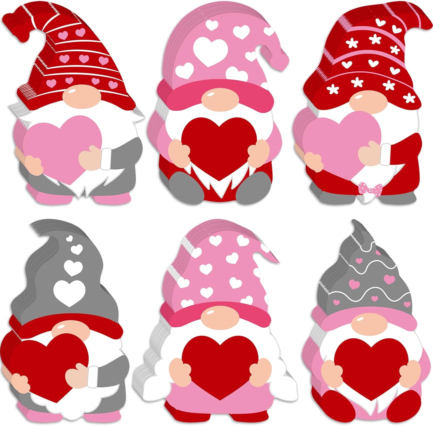 Amazon.com: Junkin 60 Pcs Valentine's Day Bulletin Border Decoration ...