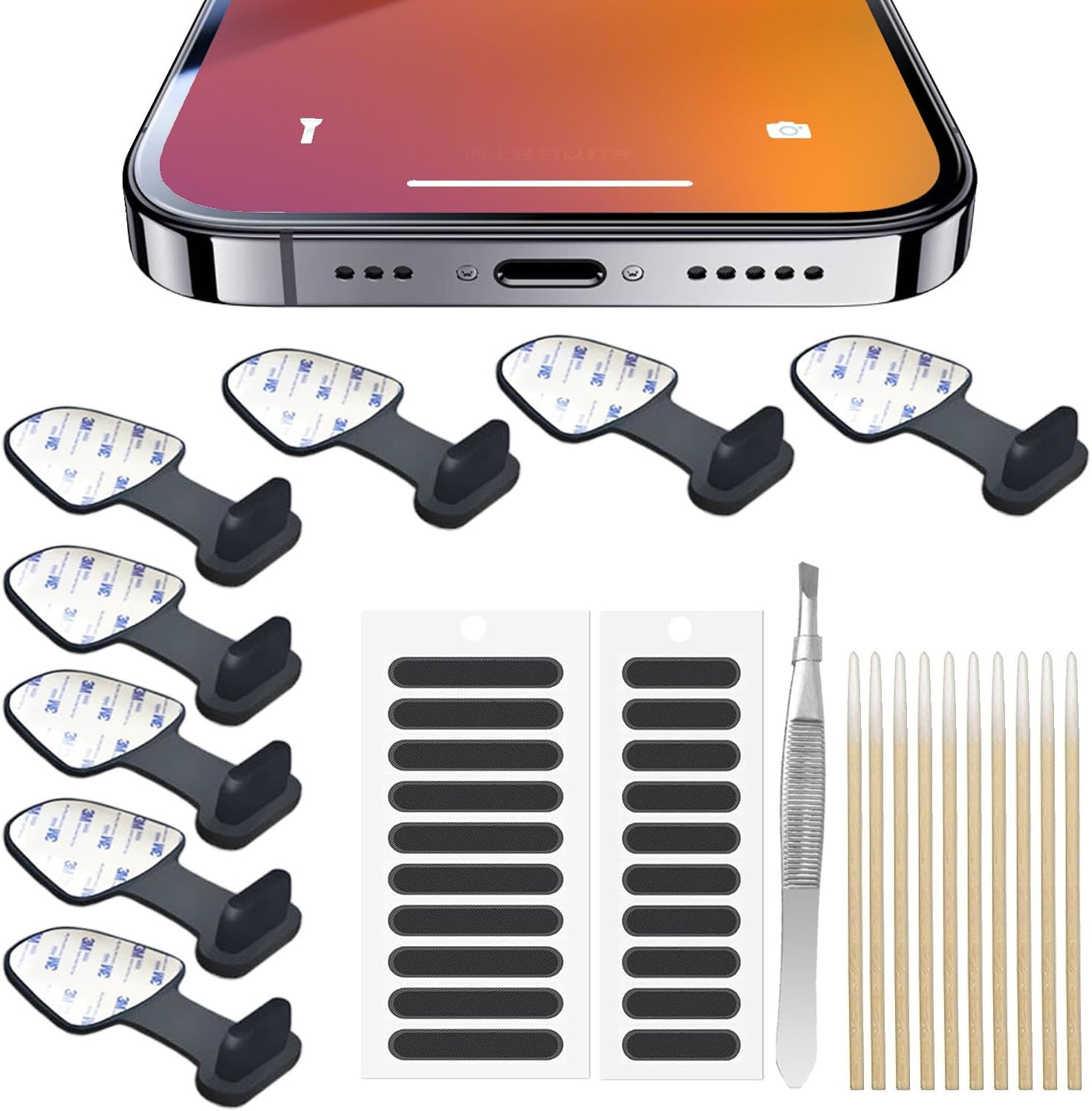 Amazon.com: ColorYourLife 40 Pcs Hard Plastic Plugs Anti Dust Plugs ...