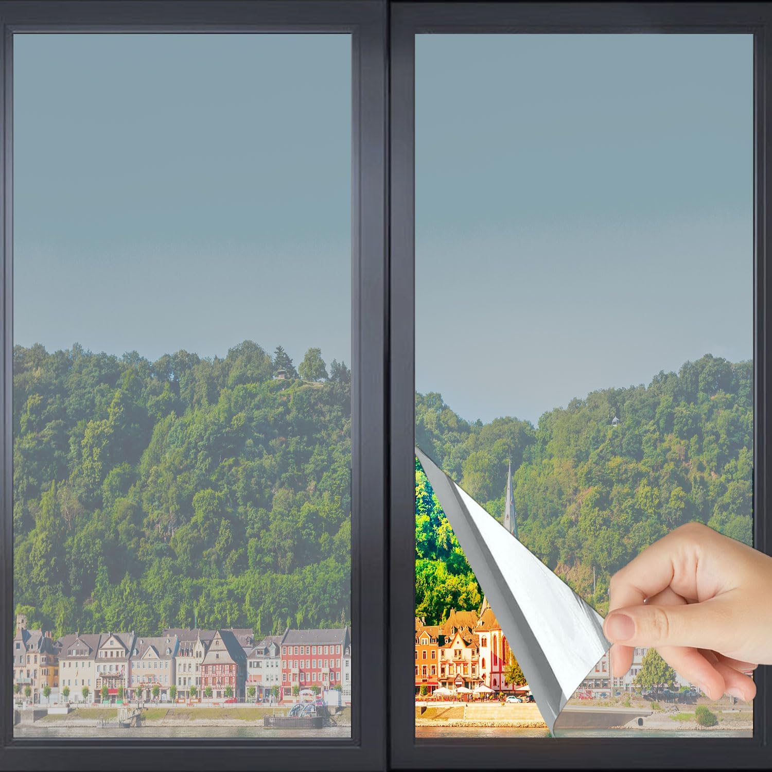 Amazon.com: Window Privacy Film,One Way Privacy Window Film,Sun ...