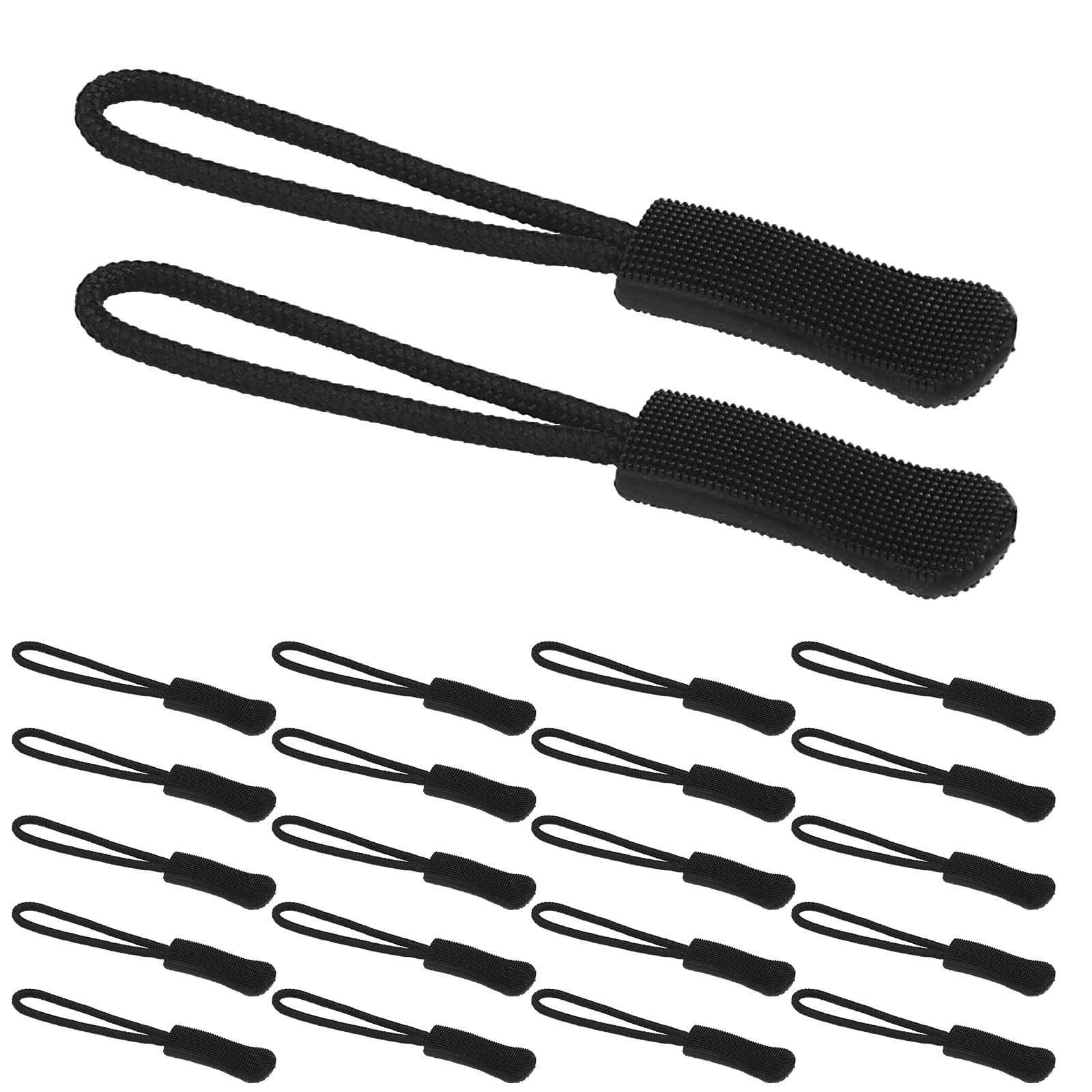 Amazon.com: 20PCS Zipper Pull Replacement, Black Luggage Zipper Pull ...