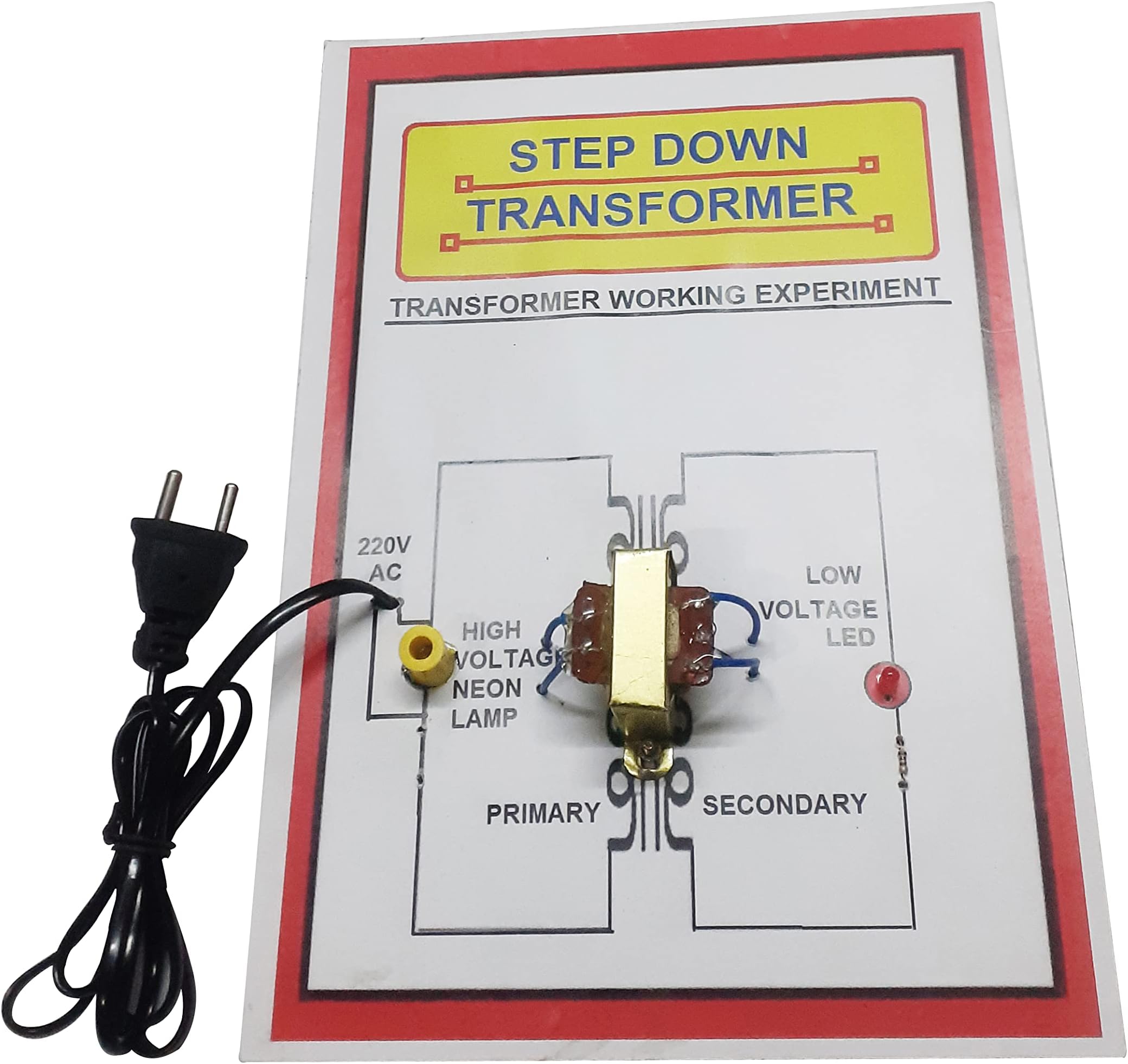 Buy Step Down Transformer Working Experiment Physics Project with LED ...