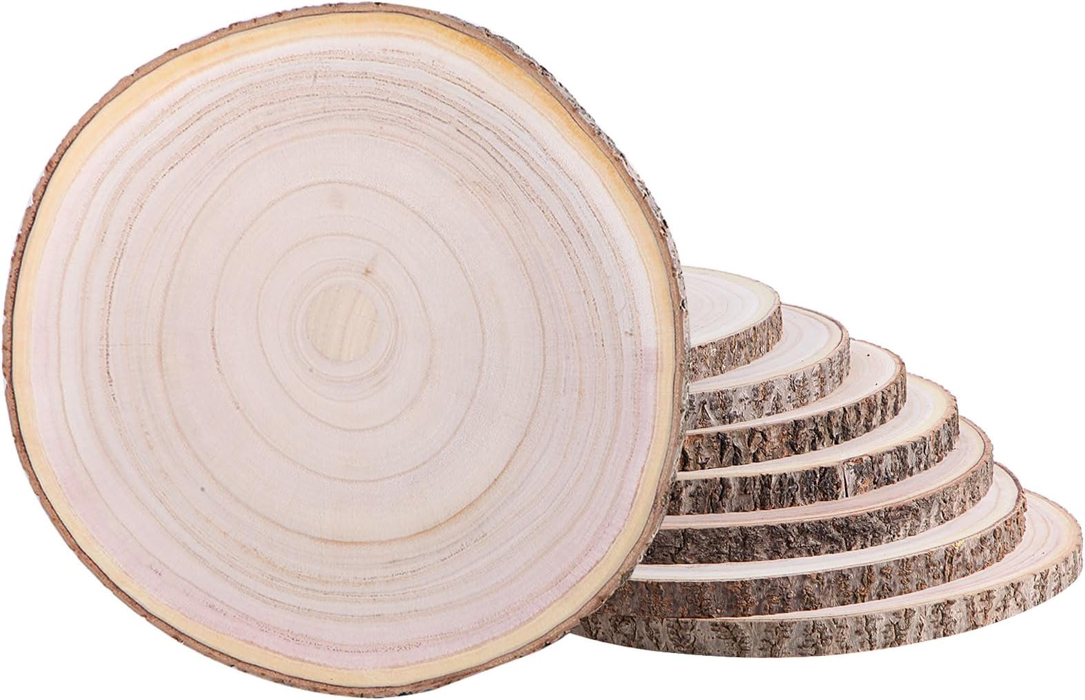 Amazon.com: BORISCA 4 PCS Wood Slices, 10-11inch Wood Slices for ...