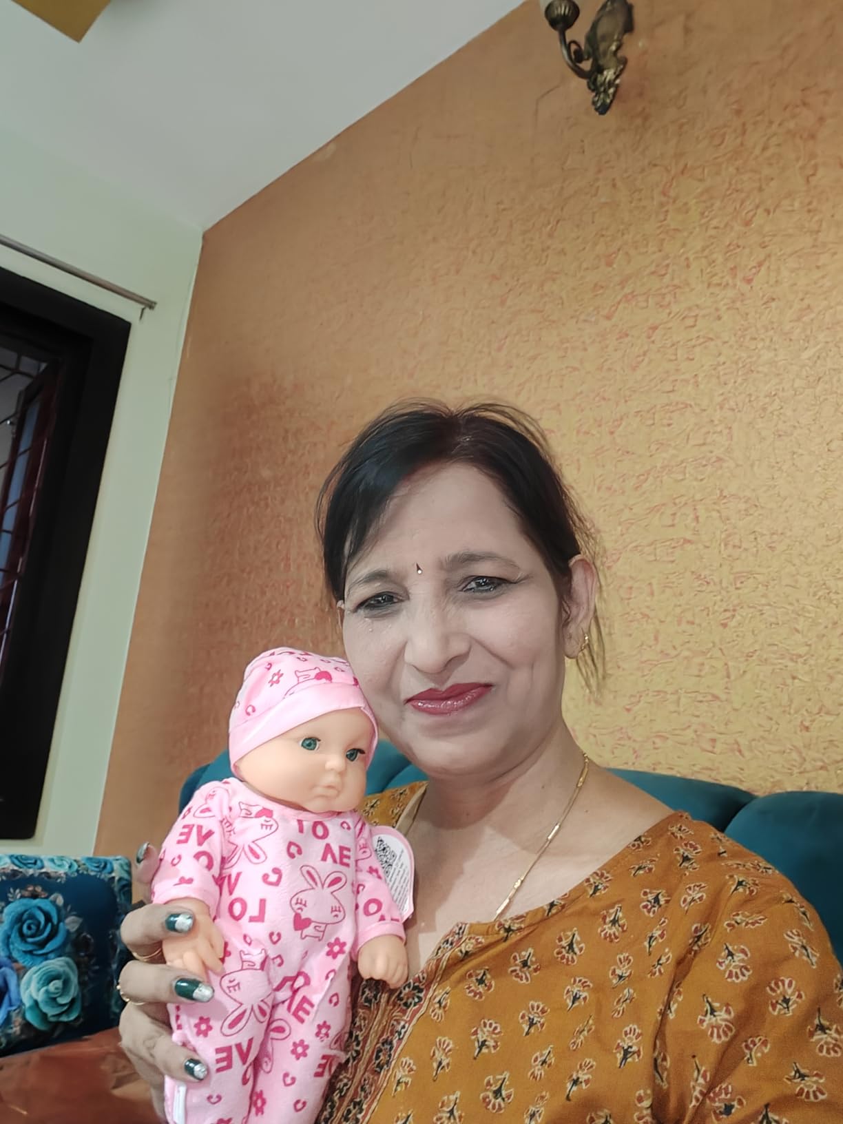 EL FIGO Cute Little Boy in Teddy Printed Dress Doll for Kids (Rotatable ...