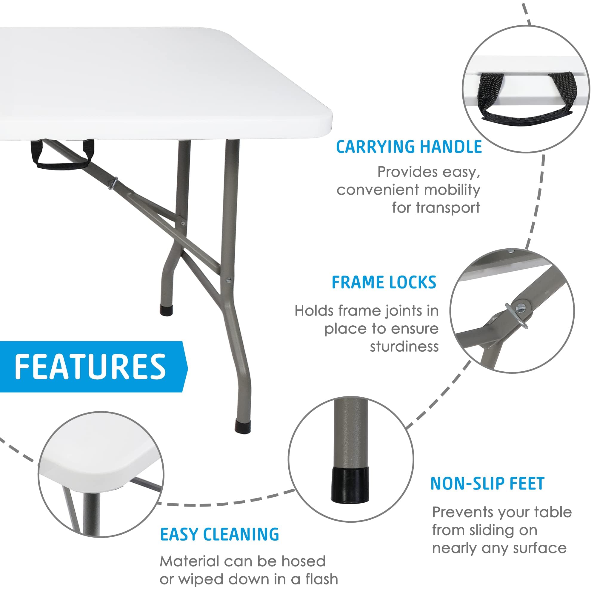 Lowes 4 Foot Folding Tables Folding Table 4 : Target