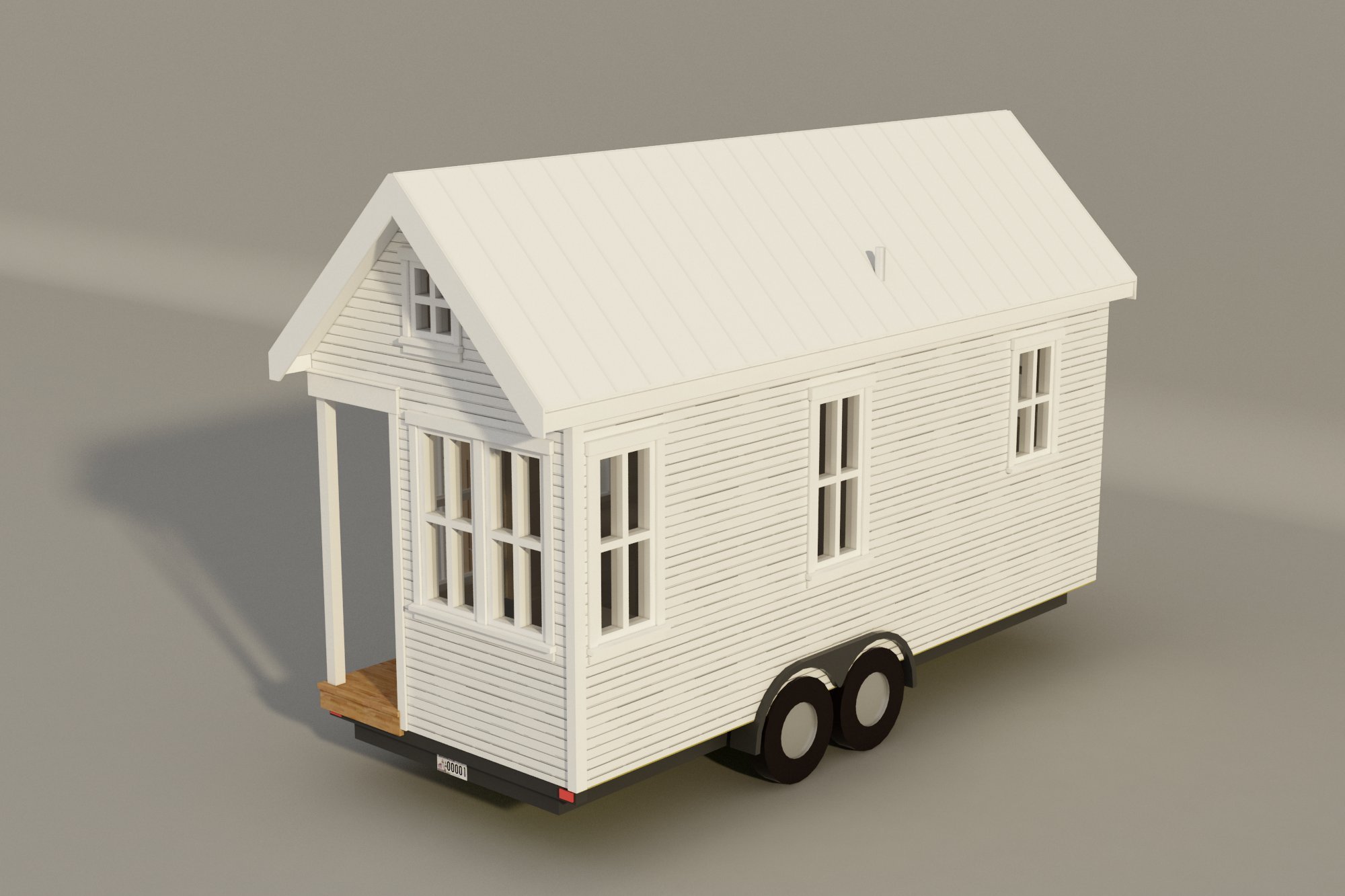 I.E. 170 sq ft Tiny house with loft on wheels plans DIY Fun to build ...