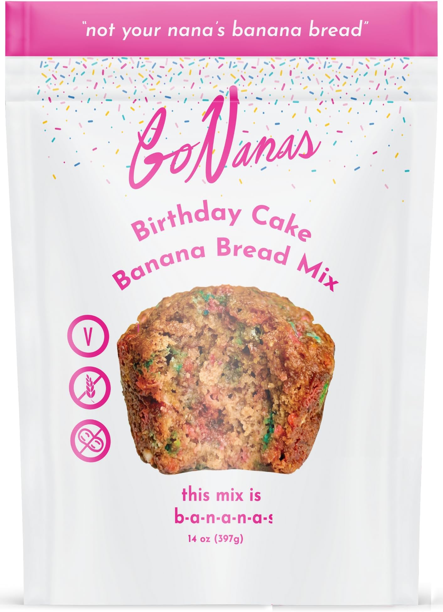 Amazon.com : GoNanas Banana Bread Mix - Bundle of 2 Flavors. Vegan ...