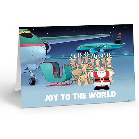 Amazon.com : Stonehouse Collection Airplane Christmas Card Variety Pack ...