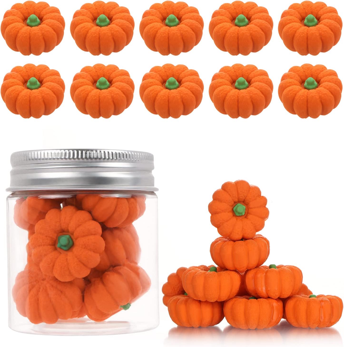 Amazon.com : Halloween Pumpkin Erasers, DREMISI Fall Erasers Mini ...