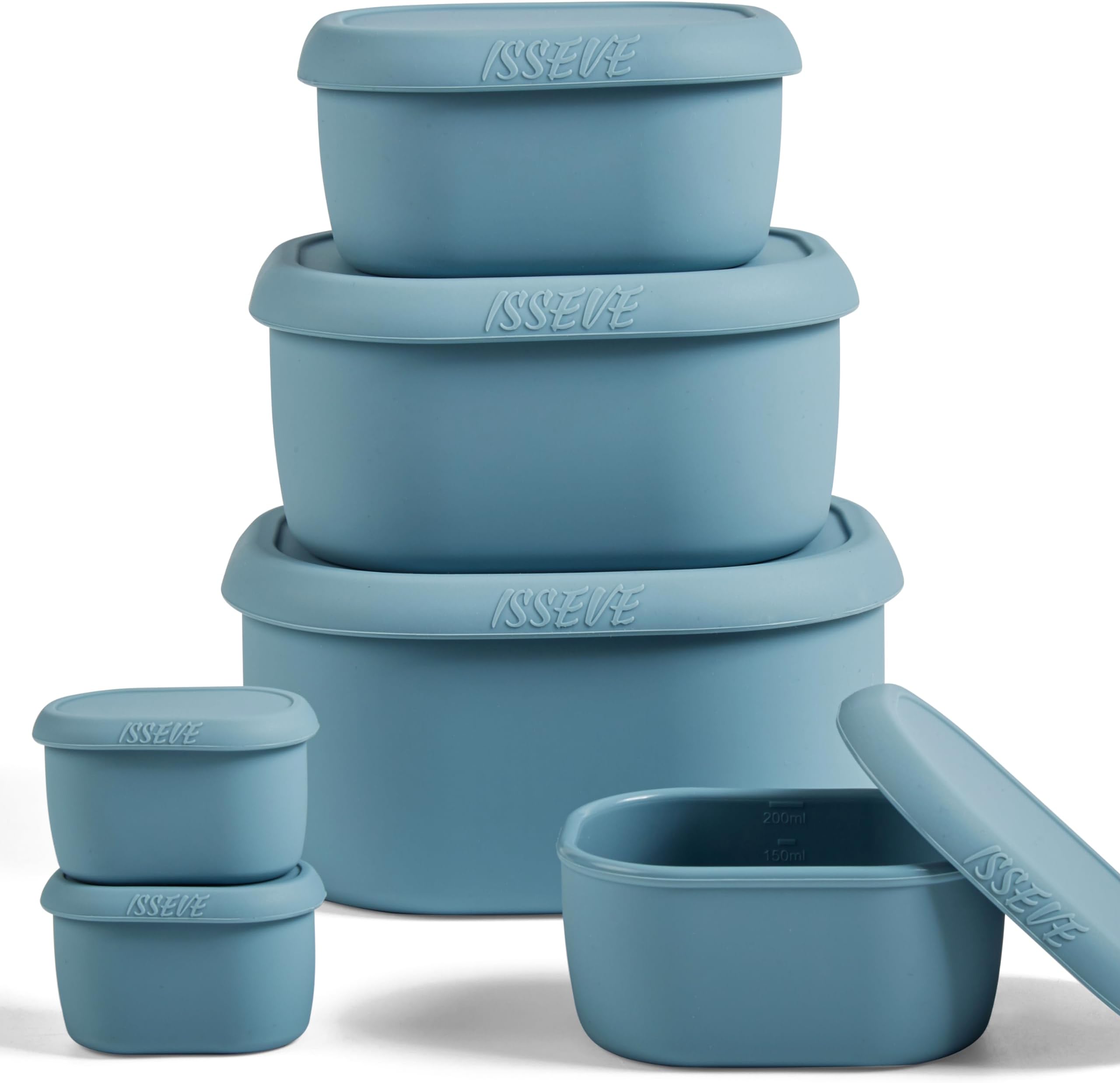 Amazon.com: Bite&Eat Silicone Food Storage Containers | BPA Free ...