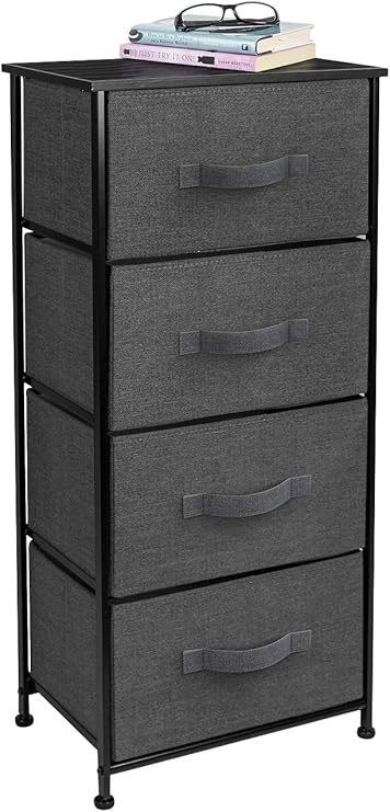 Amazon.com: Sorbus Nightstand with 4 Drawers - Bedside Furniture ...