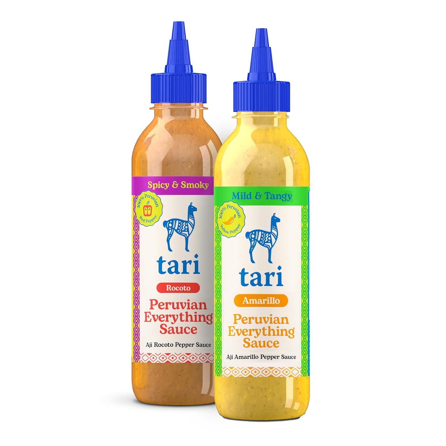Amazon.com : Tari Peruvian Red & Yellow Pepper Everything Hot Sauces ...